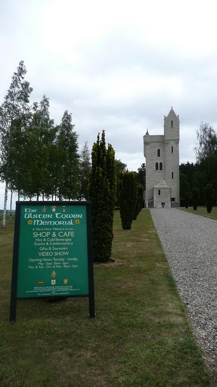 The Ulster Tower Memorial.The Battle of The Somme. Excursion in Brussels